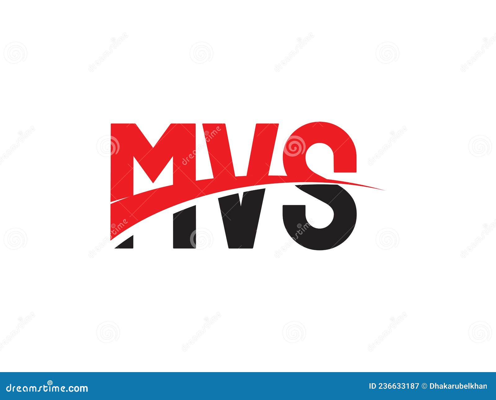 MVS Letter Initial Logo Design Vector Illustration Stock Vector ...