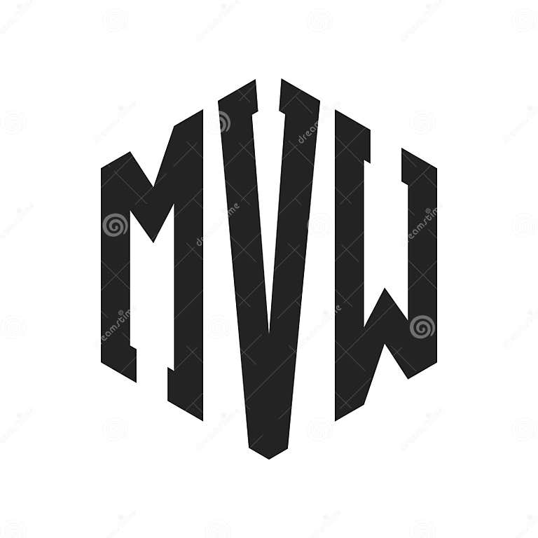 MVW Logo Design. Initial Letter MVW Monogram Logo Using Hexagon Shape ...