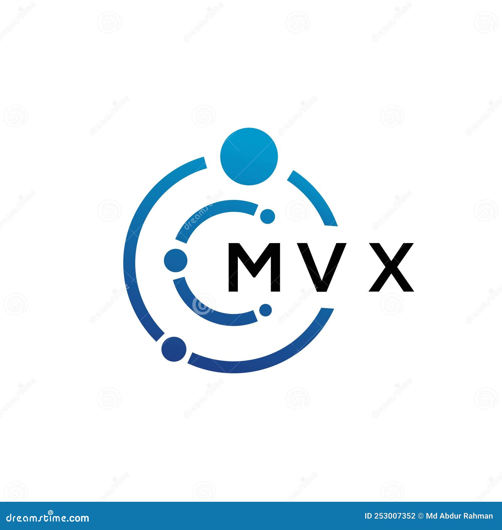 MVX Letter Technology Logo Design on White Background. MVX Creative ...