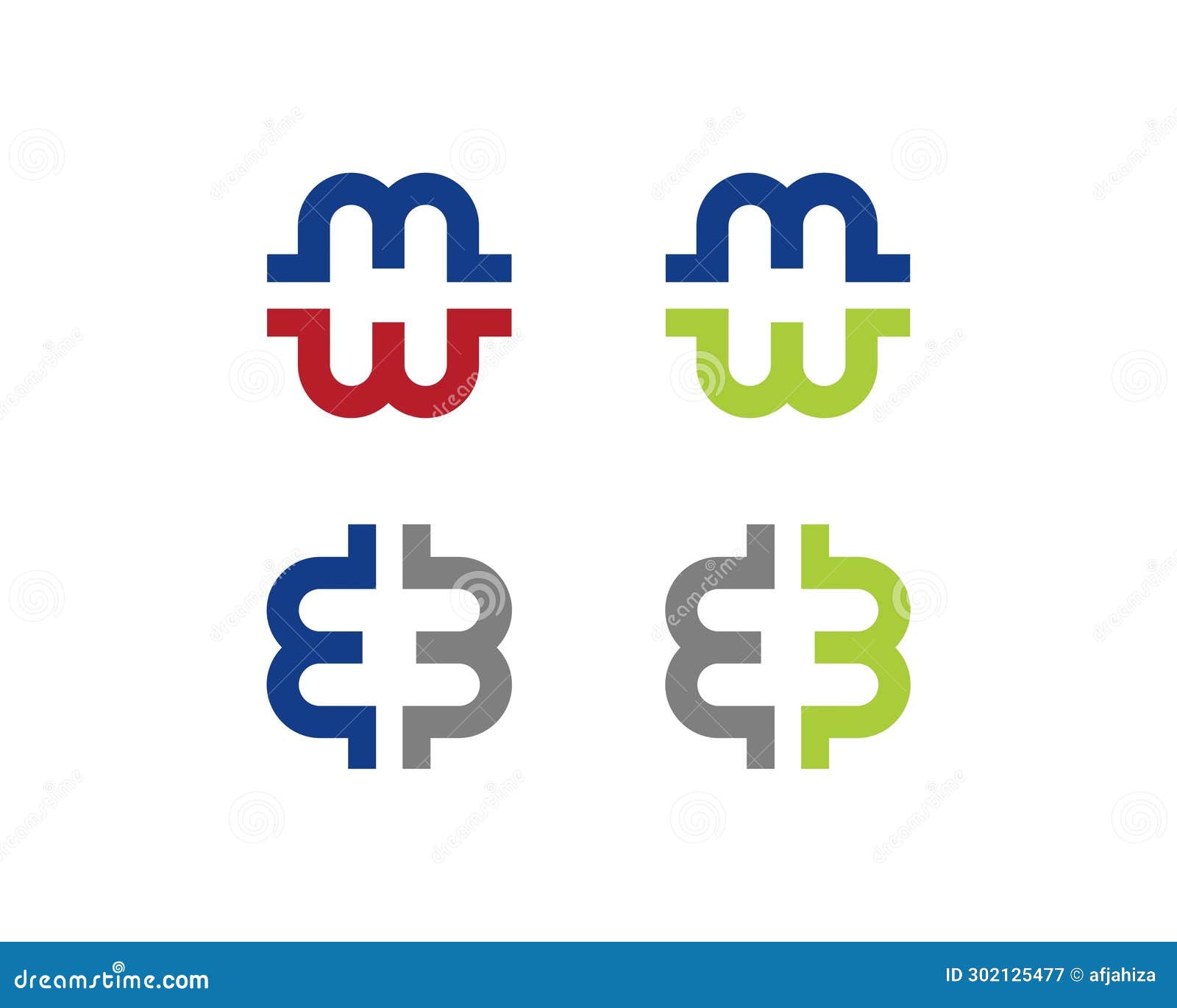 Mw be logo 1 template stock vector. Illustration of health - 302125477