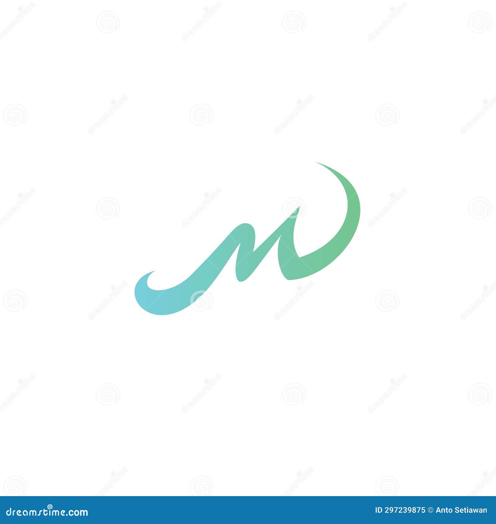 MW Wave Logo Simple Design. Stock Vector - Illustration of letter, line ...