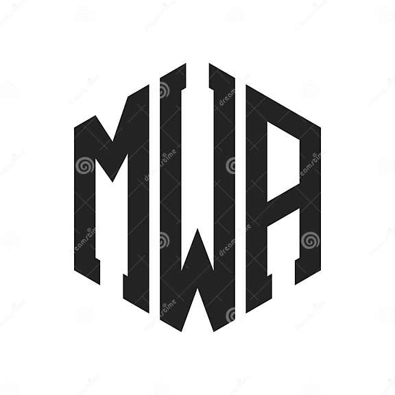 MWA Logo Design. Initial Letter MWA Monogram Logo Using Hexagon Shape ...