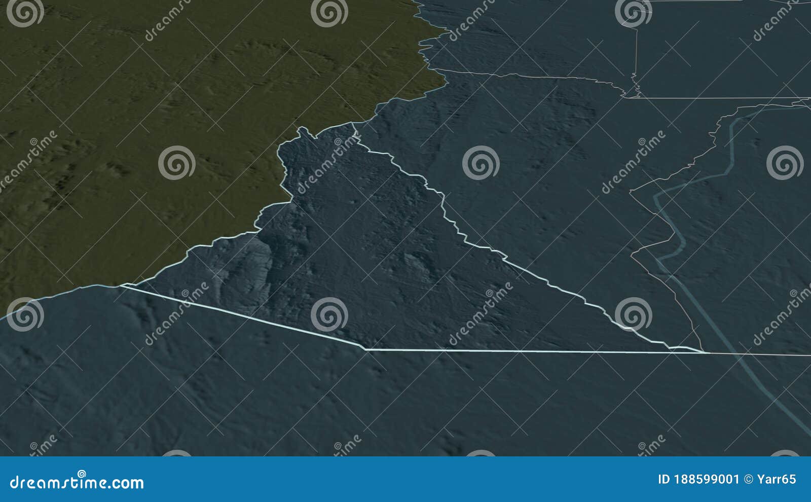 Mwanza, Malawi - Outlined. Administrative Stock Illustration ...