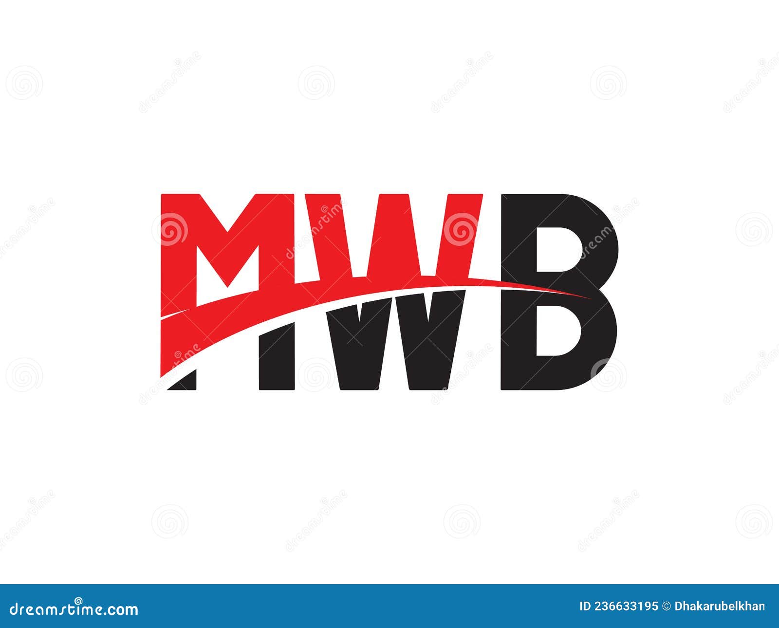 MWB Letter Initial Logo Design Vector Illustration Stock Vector ...