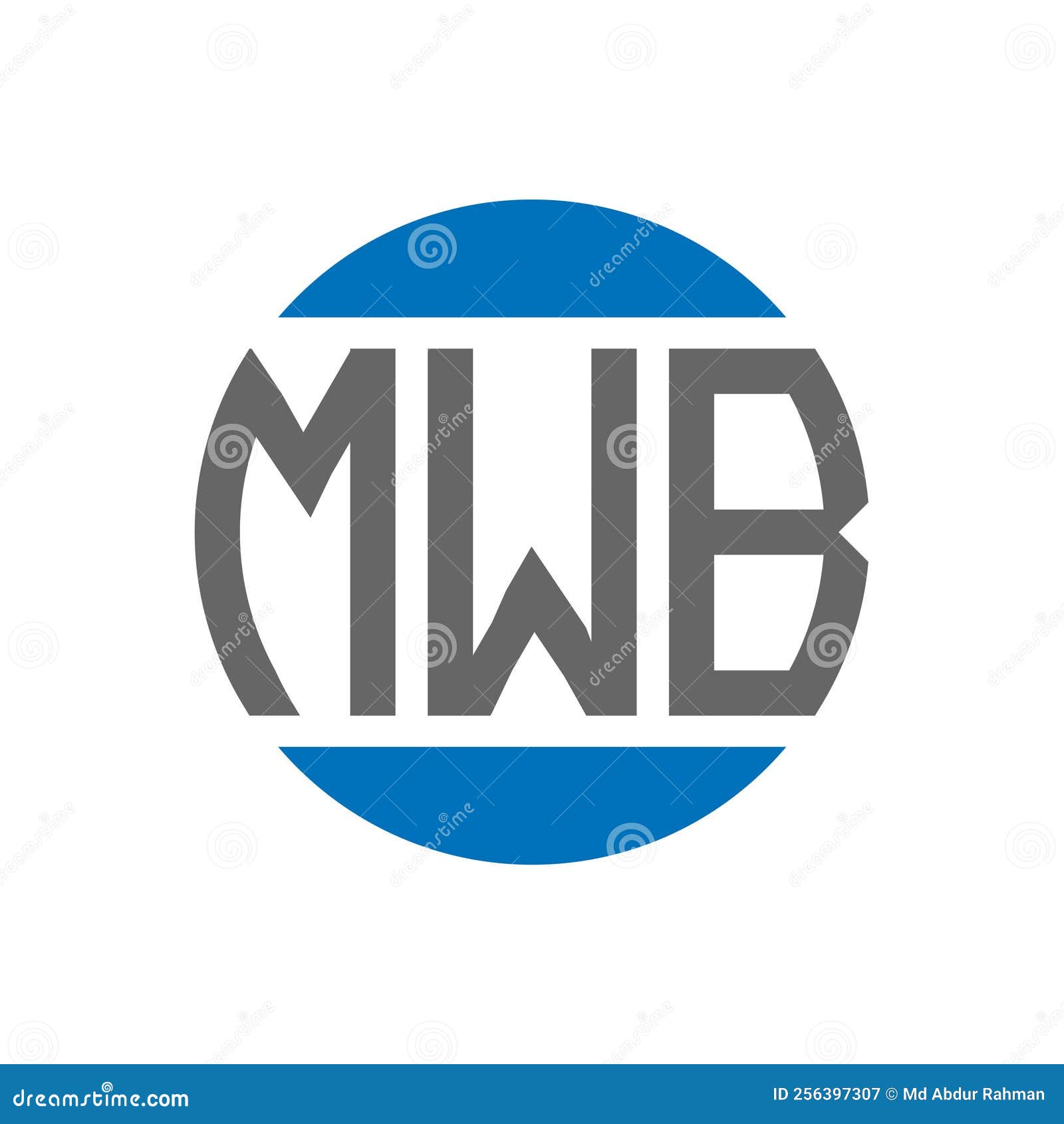 MWB Letter Logo Design On White Background. MWB Creative Initials ...