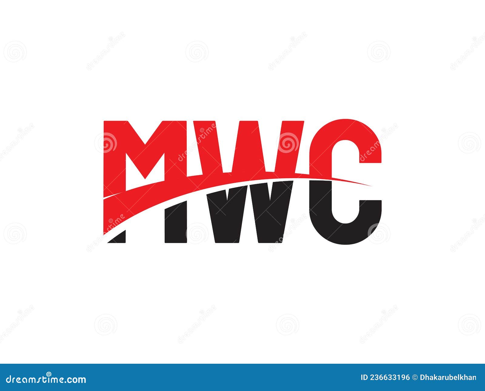 MWC Letter Initial Logo Design Vector Illustration Stock Vector ...