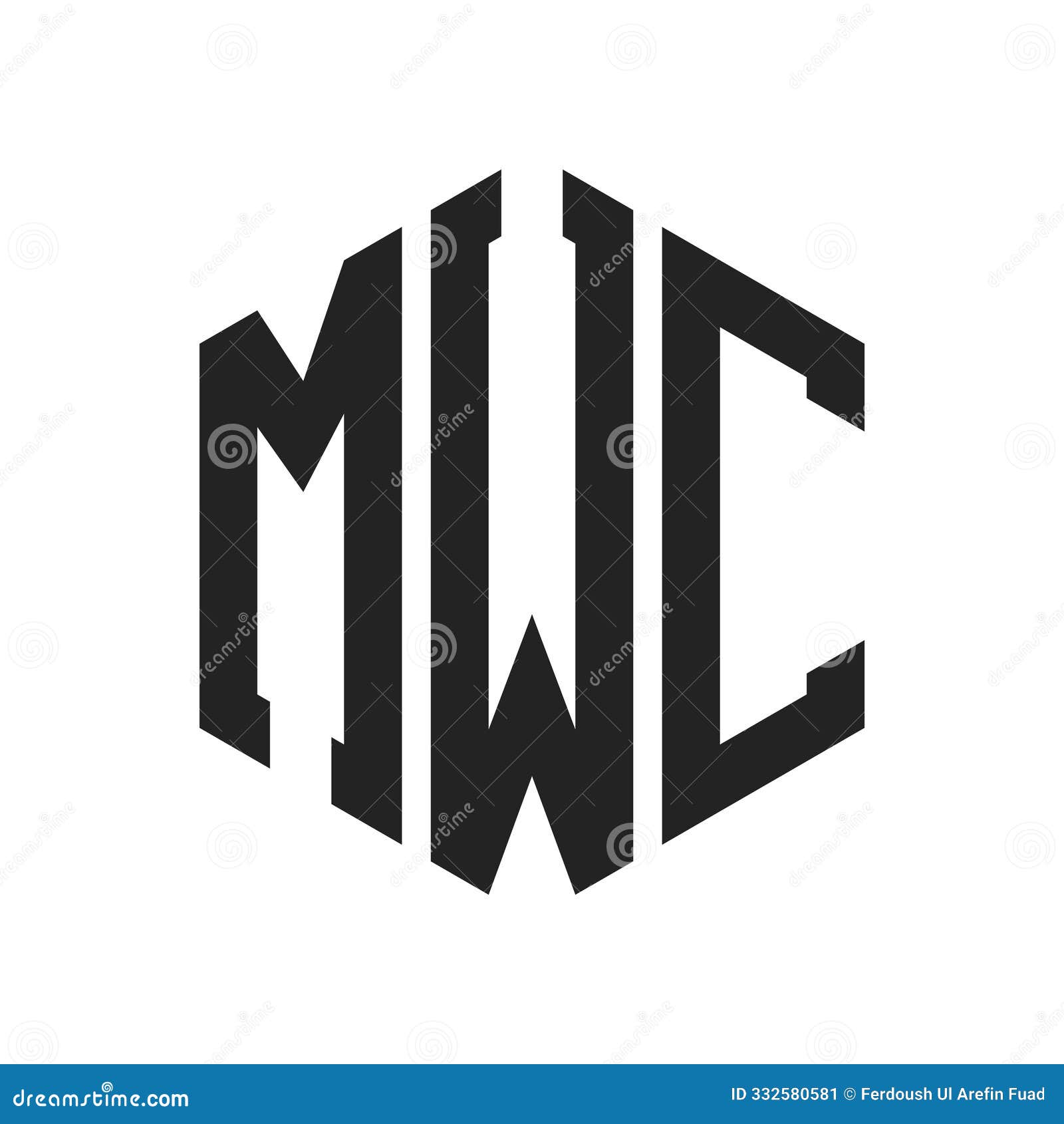 MWC Logo Design. Initial Letter MWC Monogram Logo Using Hexagon Shape ...