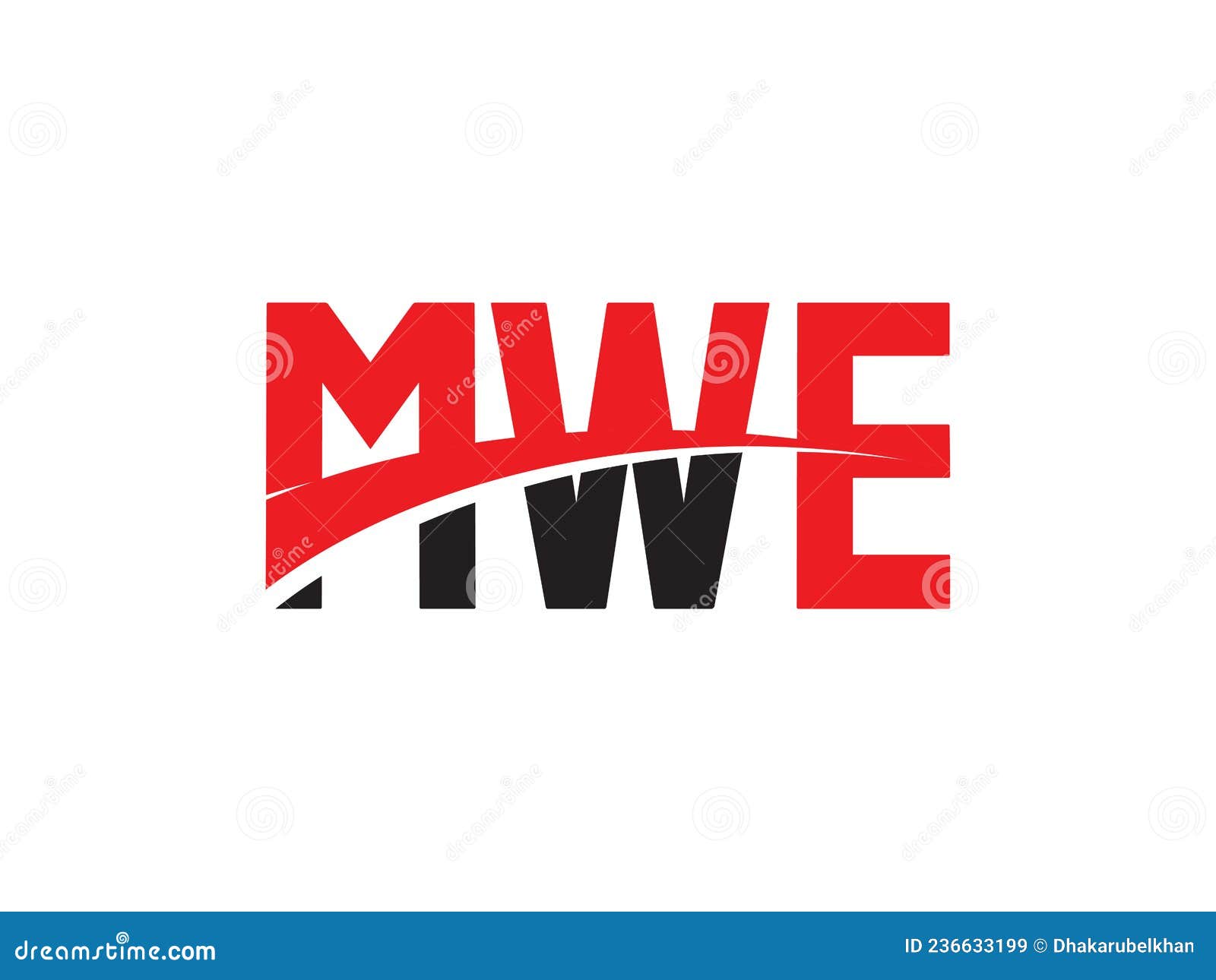 MWE Letter Initial Logo Design Vector Illustration Stock Vector ...