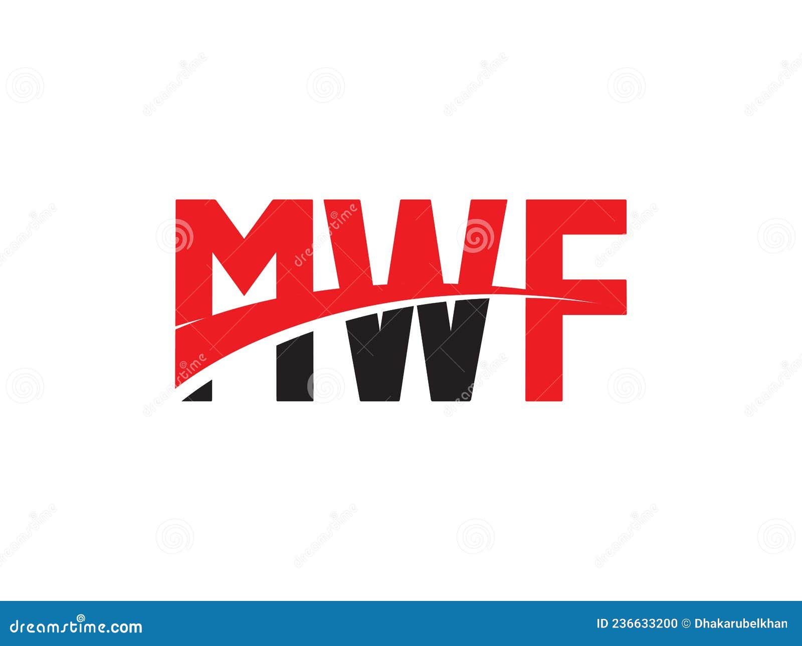 MWF Letter Initial Logo Design Vector Illustration Stock Vector ...