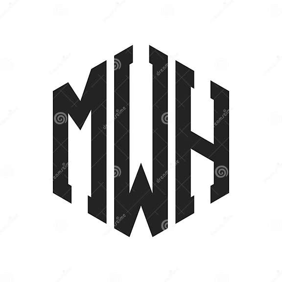MWH Logo Design. Initial Letter MWH Monogram Logo Using Hexagon Shape ...