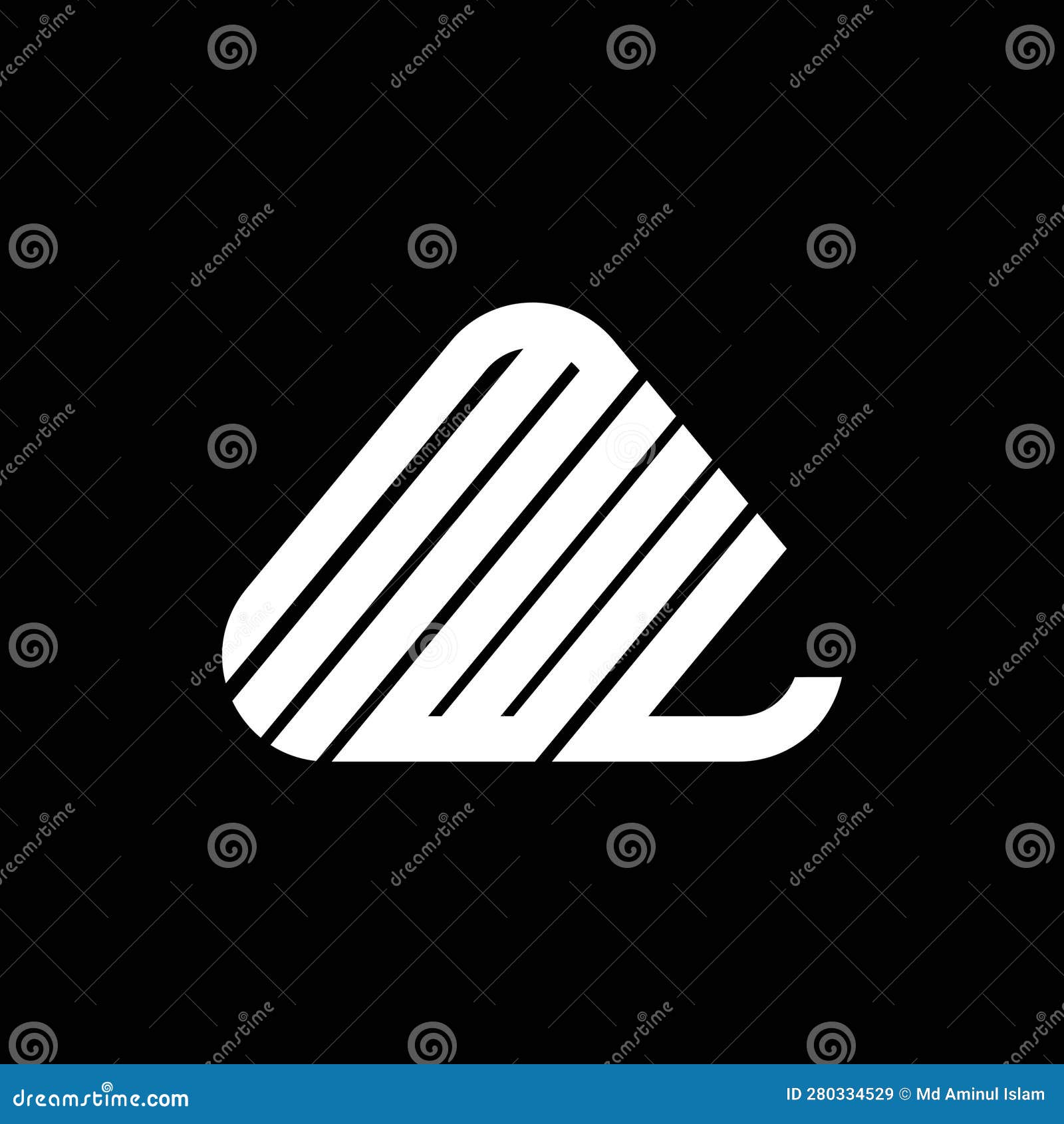 MWL Letter Logo Creative Design with Vector Graphic, MWL Stock Vector ...