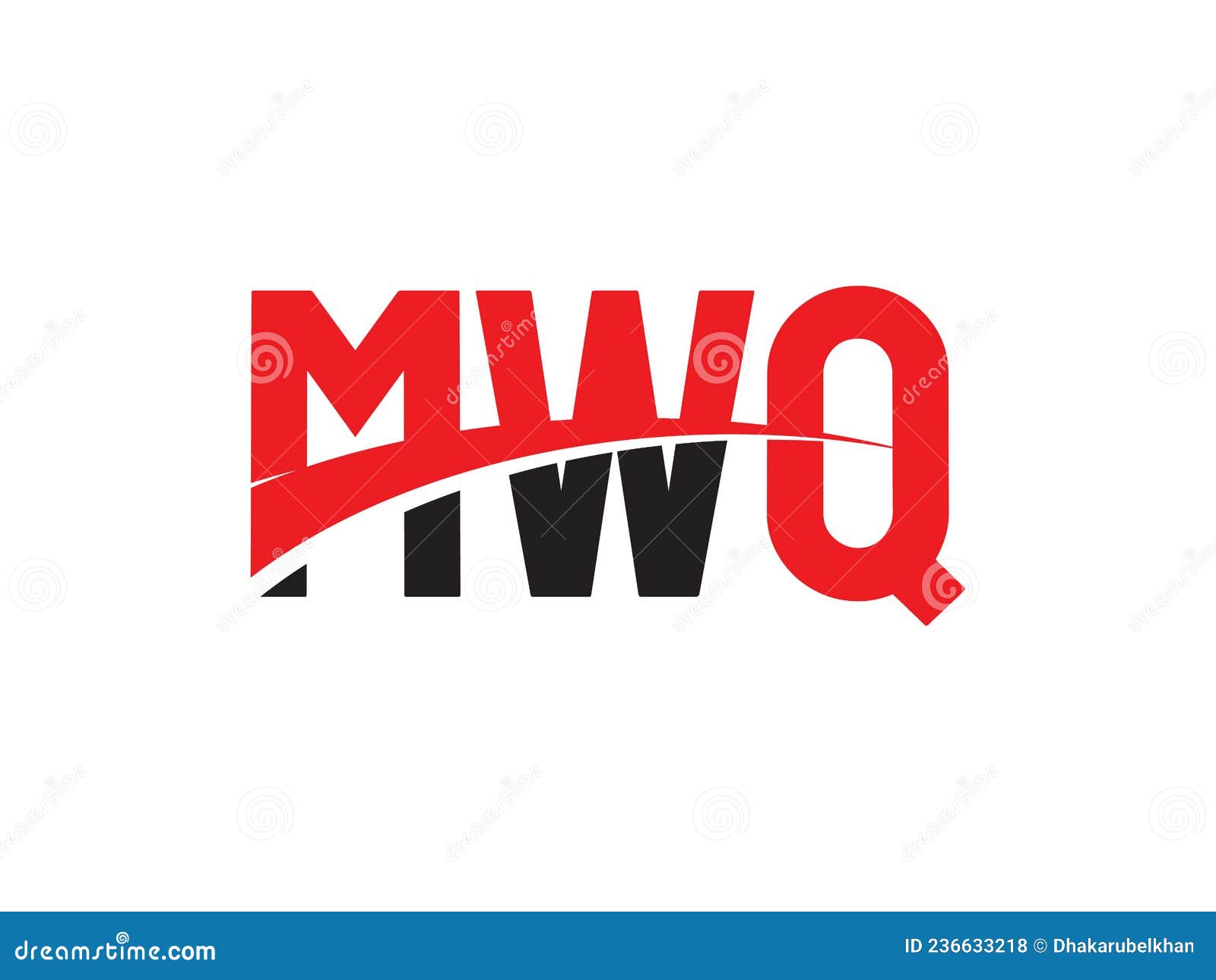 MWQ Letter Initial Logo Design Vector Illustration Stock Vector ...