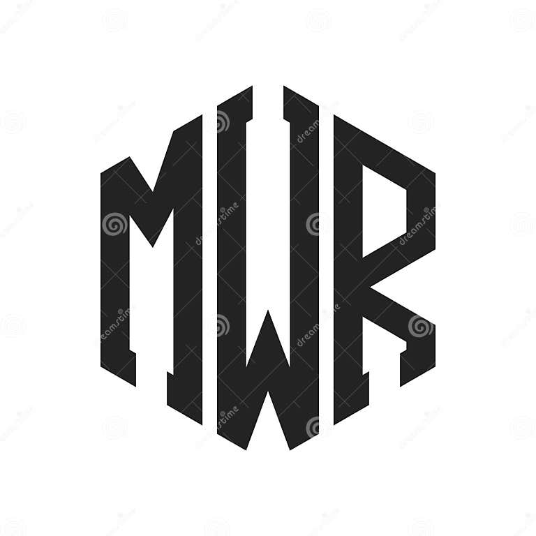 MWR Logo Design. Initial Letter MWR Monogram Logo Using Hexagon Shape ...