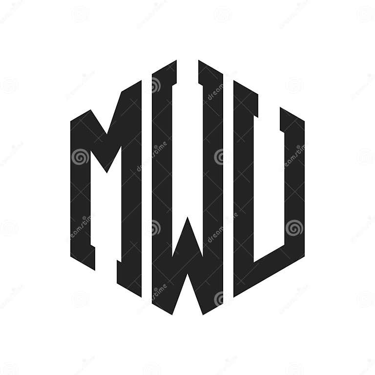MWU Logo Design. Initial Letter MWU Monogram Logo Using Hexagon Shape ...