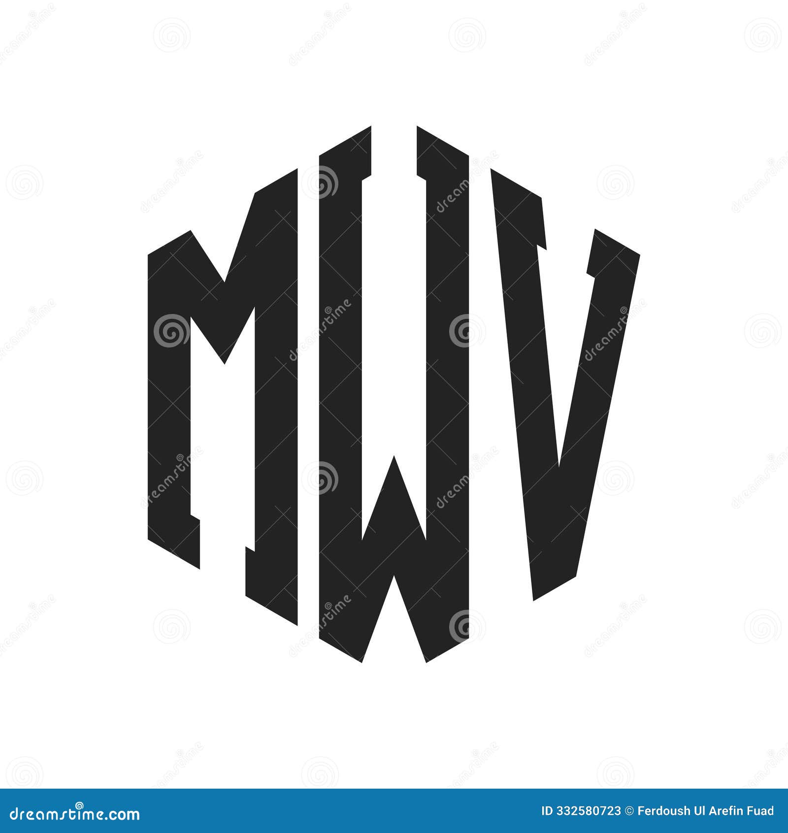 MWV Logo Design. Initial Letter MWV Monogram Logo Using Hexagon Shape ...