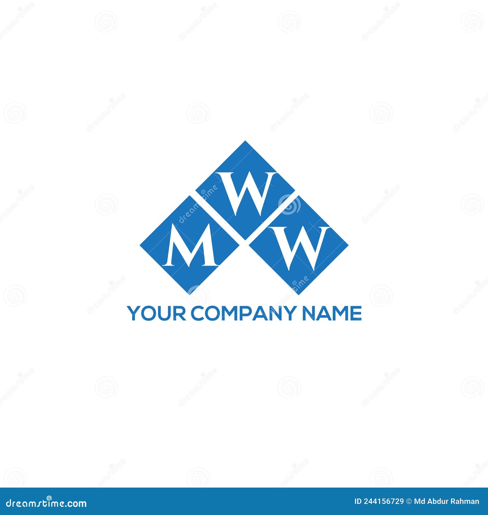 MWW Letter Logo Design on White Background. MWW Creative Initials ...