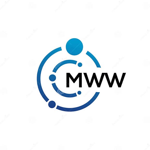 MWW Letter Technology Logo Design on White Background. MWW Creative ...