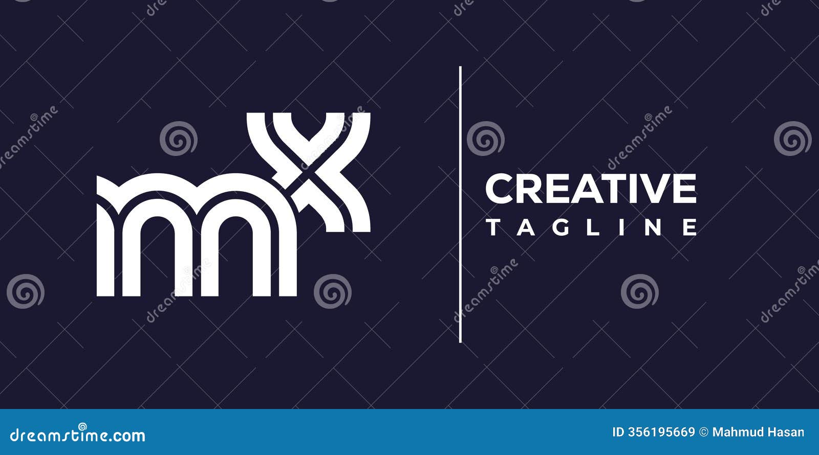 MX abstract logo stock vector. Illustration of alphabet - 356195669