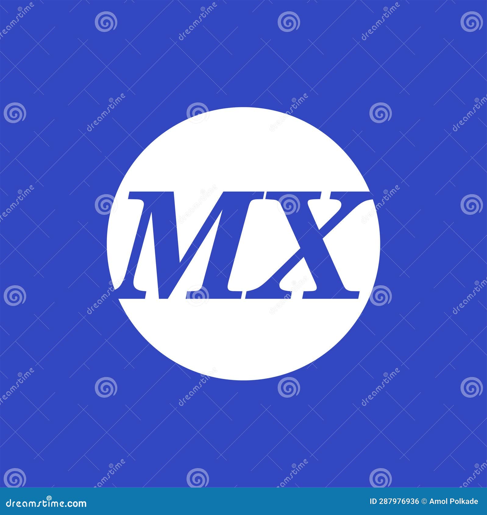 MX Company Name in Initial Letters. MX Monogram Stock Vector ...