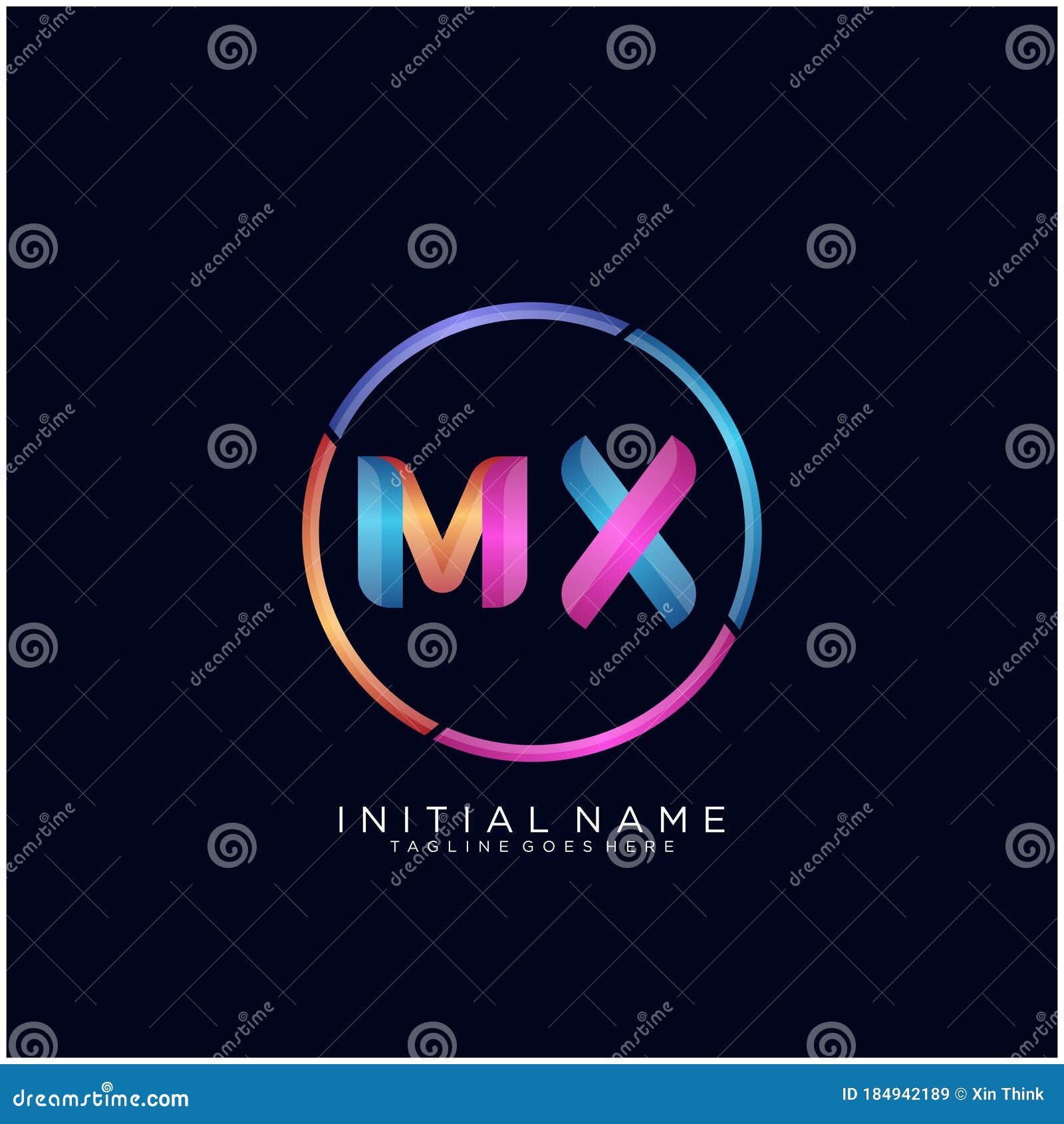 MX Letter Logo Icon Design Template Elements Stock Vector ...