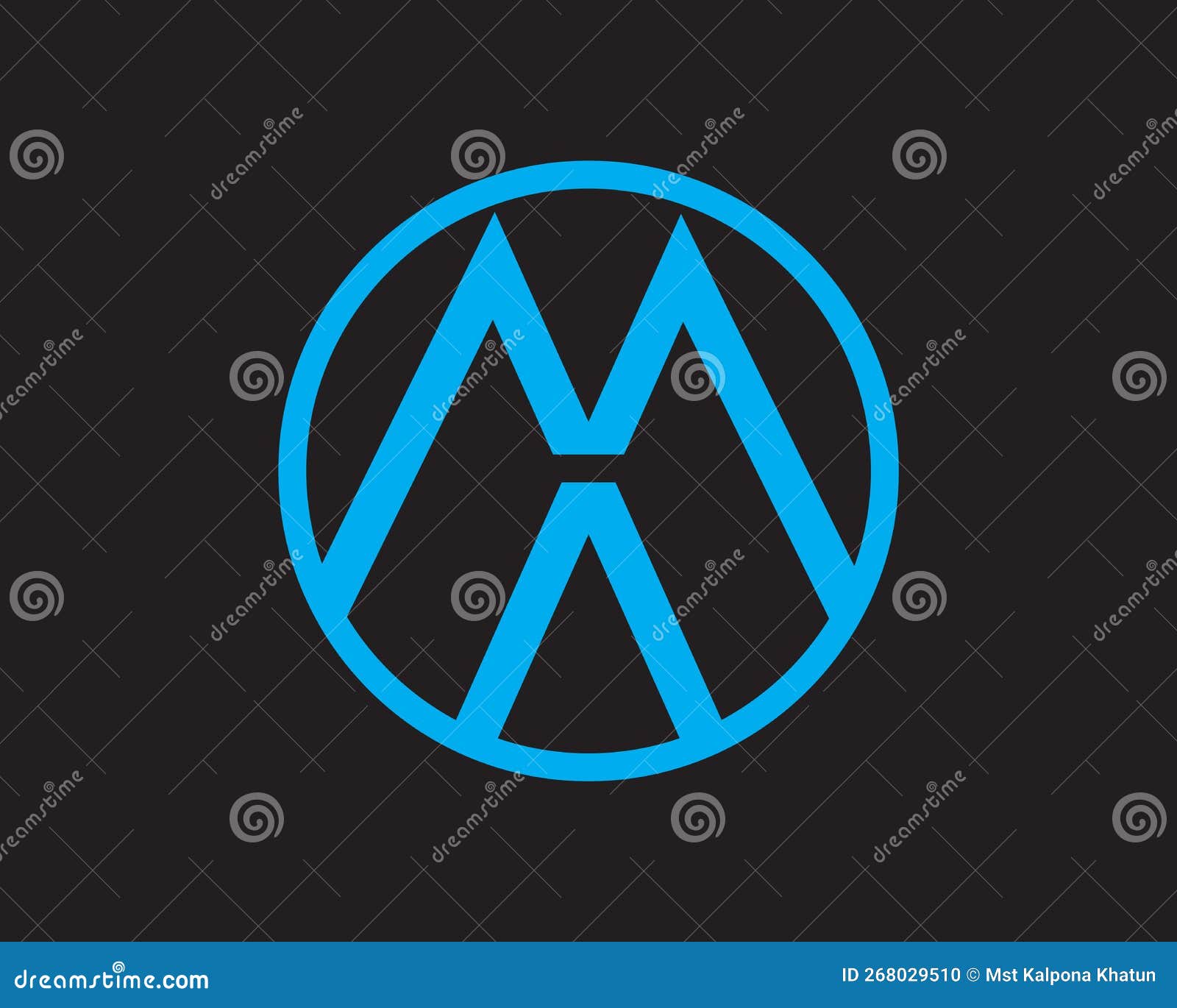 MX logo design with circle stock illustration. Illustration of diagram ...