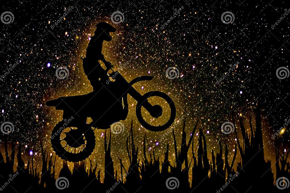 MX Rider silhouette stock illustration. Illustration of active - 21915407