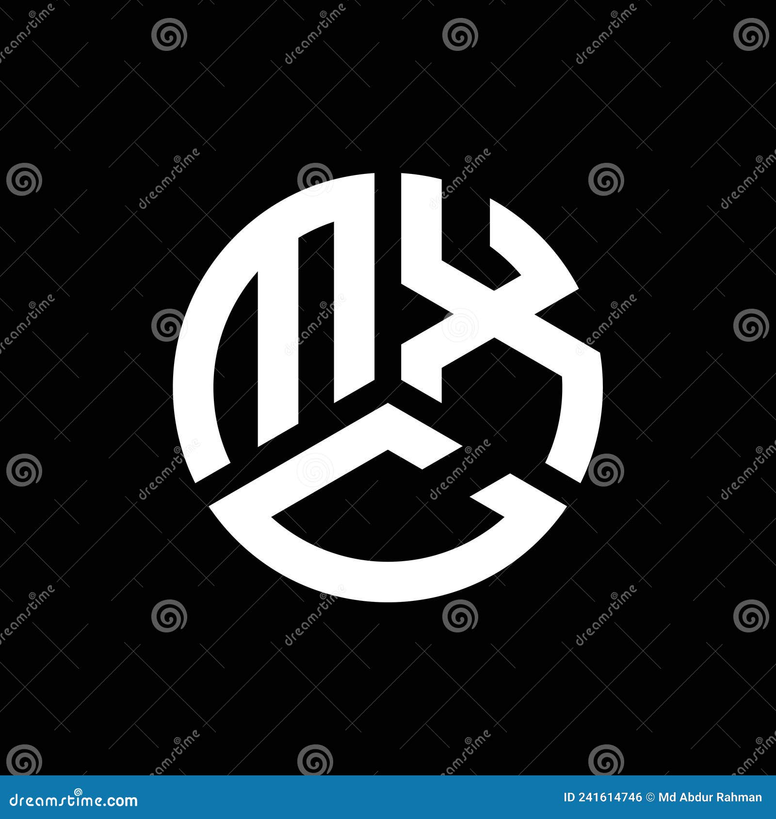 MXC Letter Logo Design on Black Background. MXC Creative Initials ...
