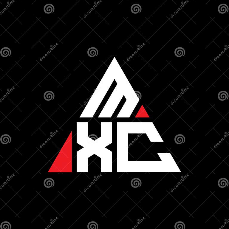 MXC Triangle Letter Logo Design with Triangle Shape. MXC Triangle Logo ...