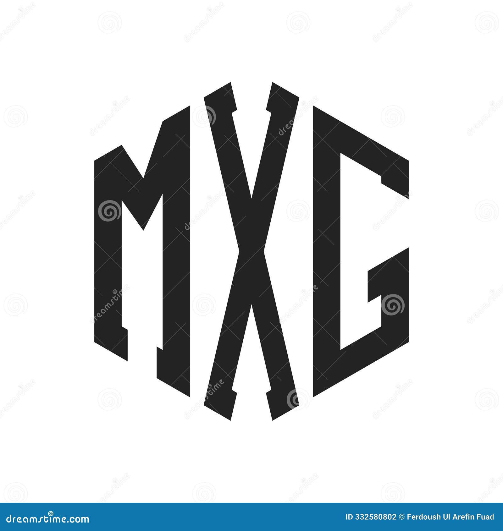 MXG Logo Design. Initial Letter MXG Monogram Logo Using Hexagon Shape ...