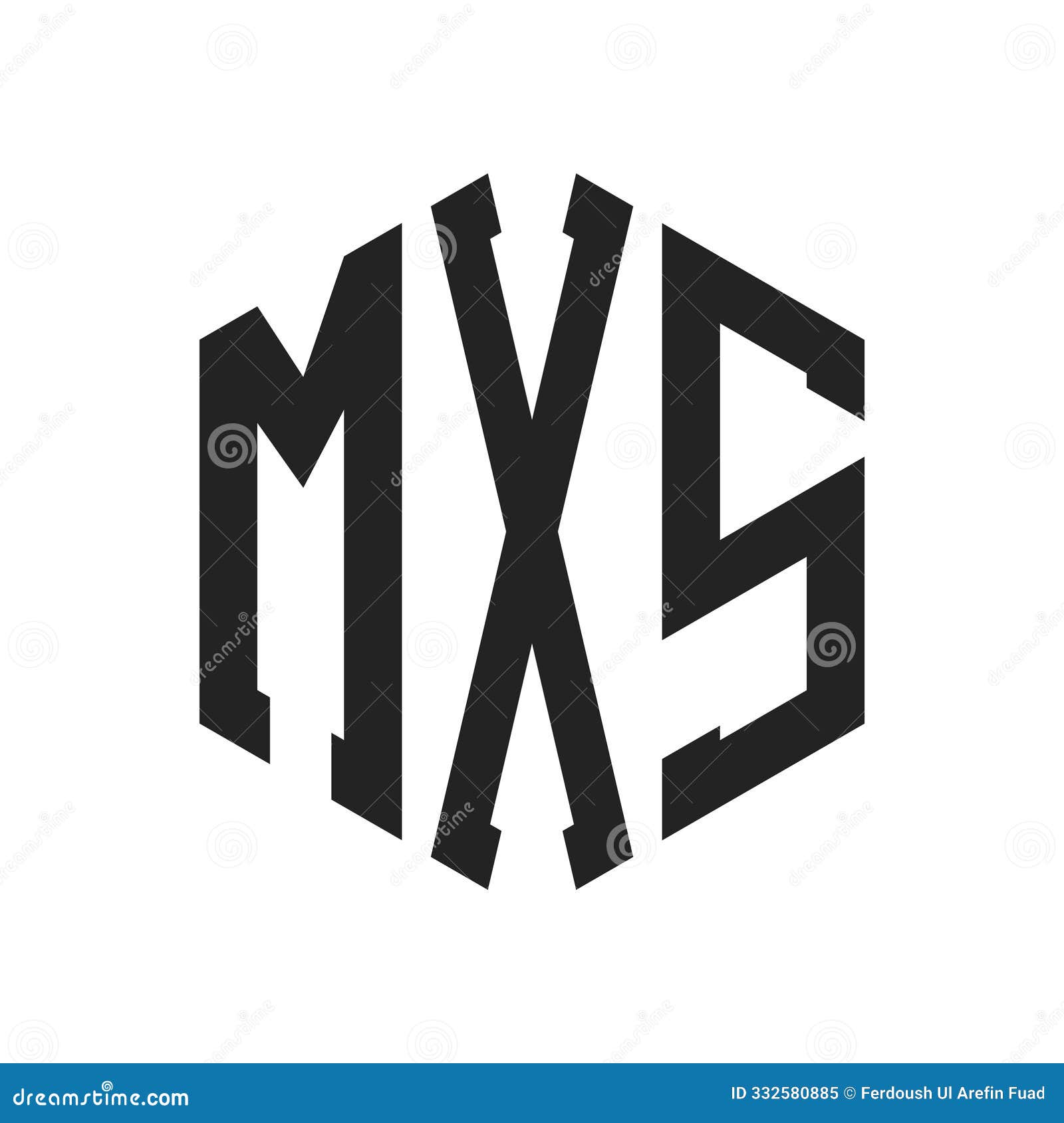 MXS Logo Design. Initial Letter MXS Monogram Logo Using Hexagon Shape ...