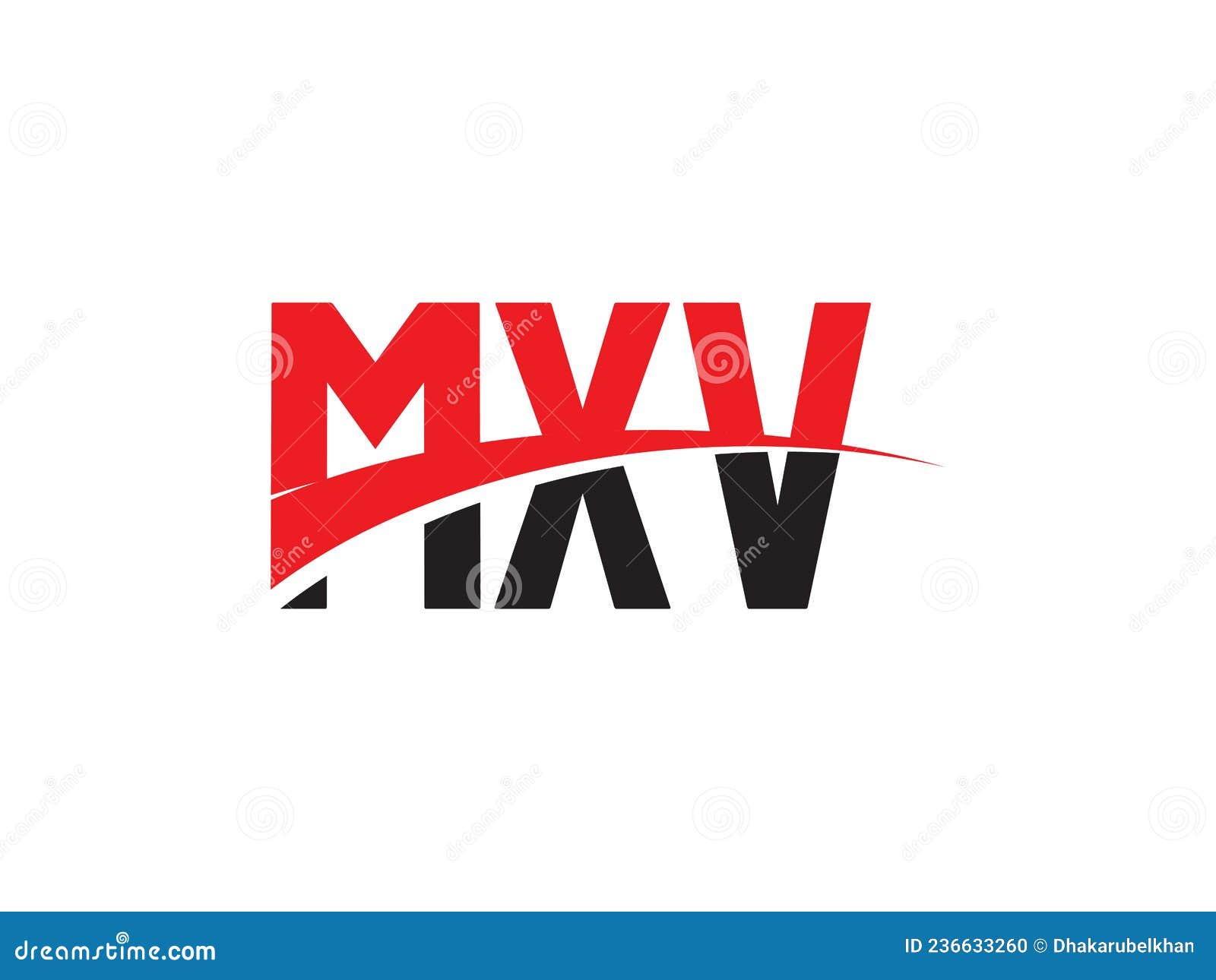 MXV Letter Initial Logo Design Vector Illustration Stock Vector ...