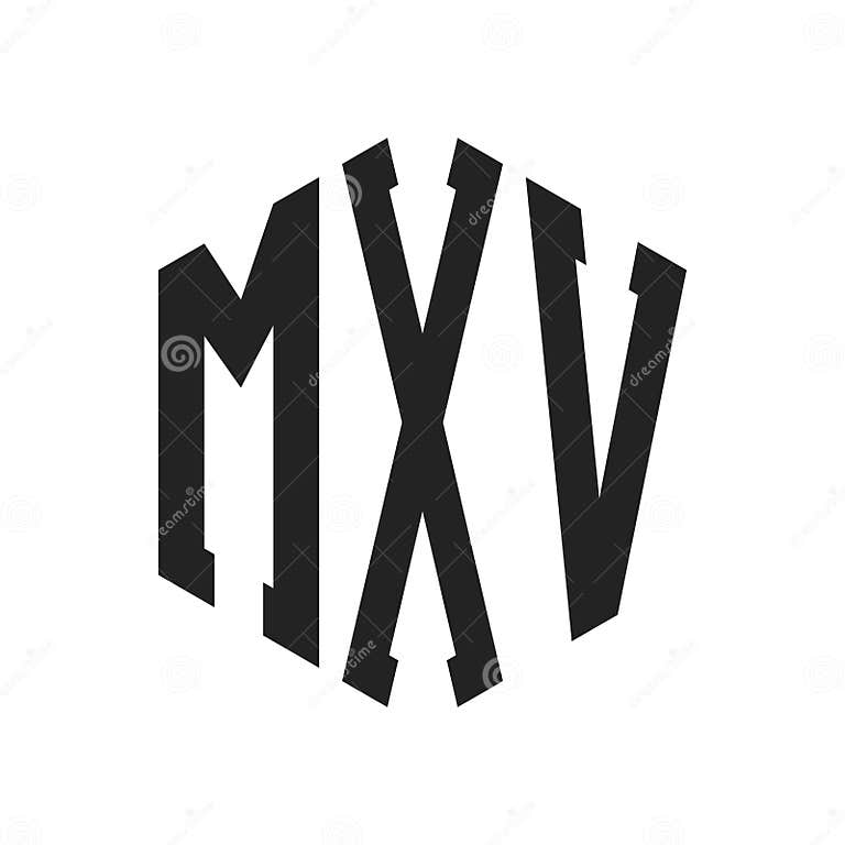 MXV Logo Design. Initial Letter MXV Monogram Logo Using Hexagon Shape ...
