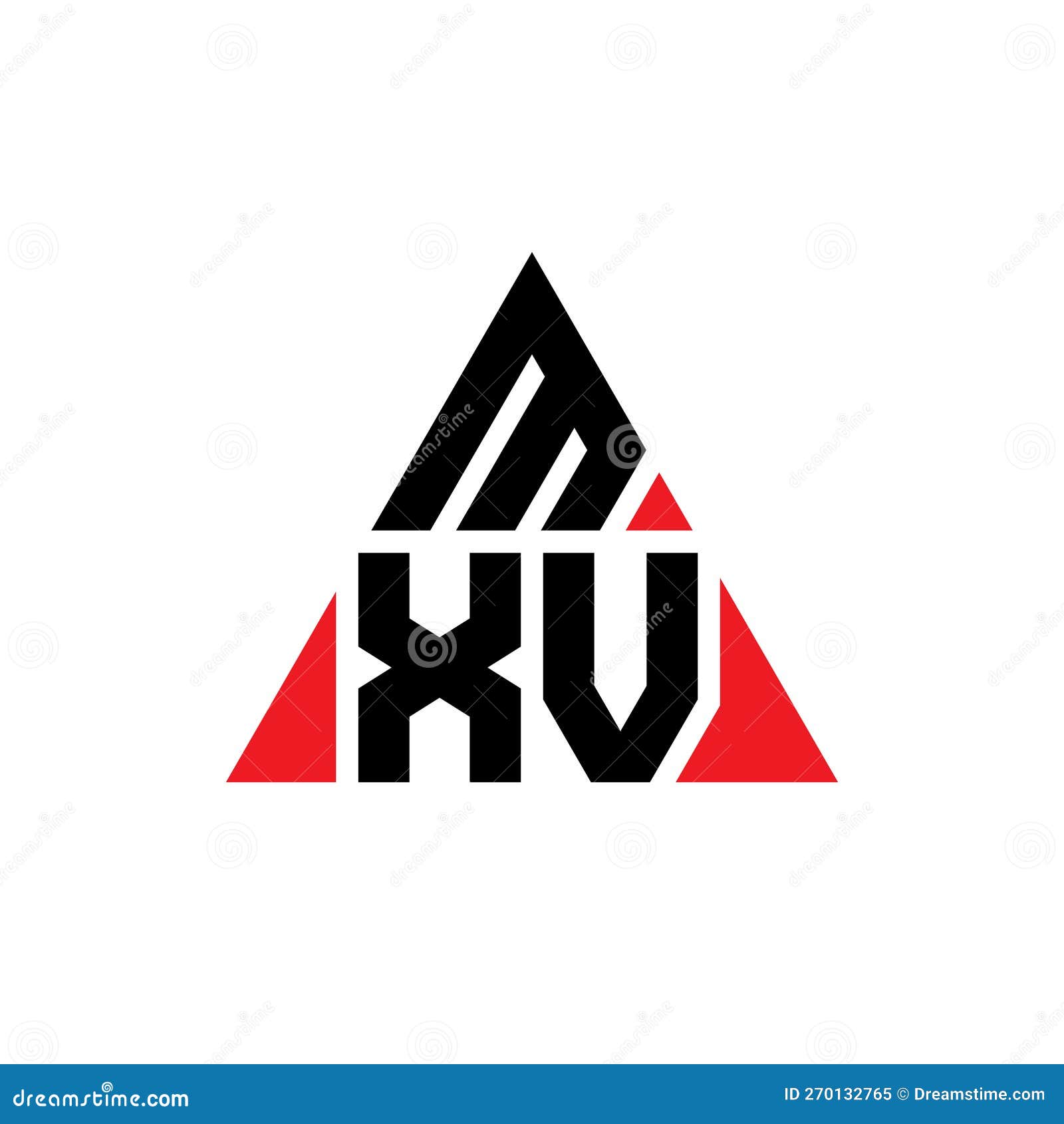 MXV Triangle Letter Logo Design with Triangle Shape. MXV Triangle Logo ...