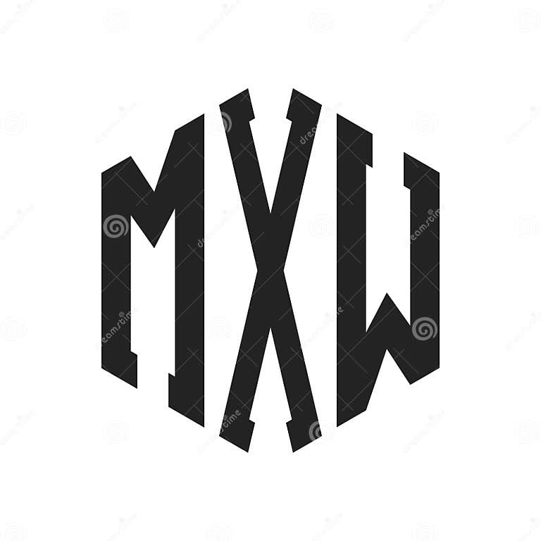 MXW Logo Design. Initial Letter MXW Monogram Logo Using Hexagon Shape ...