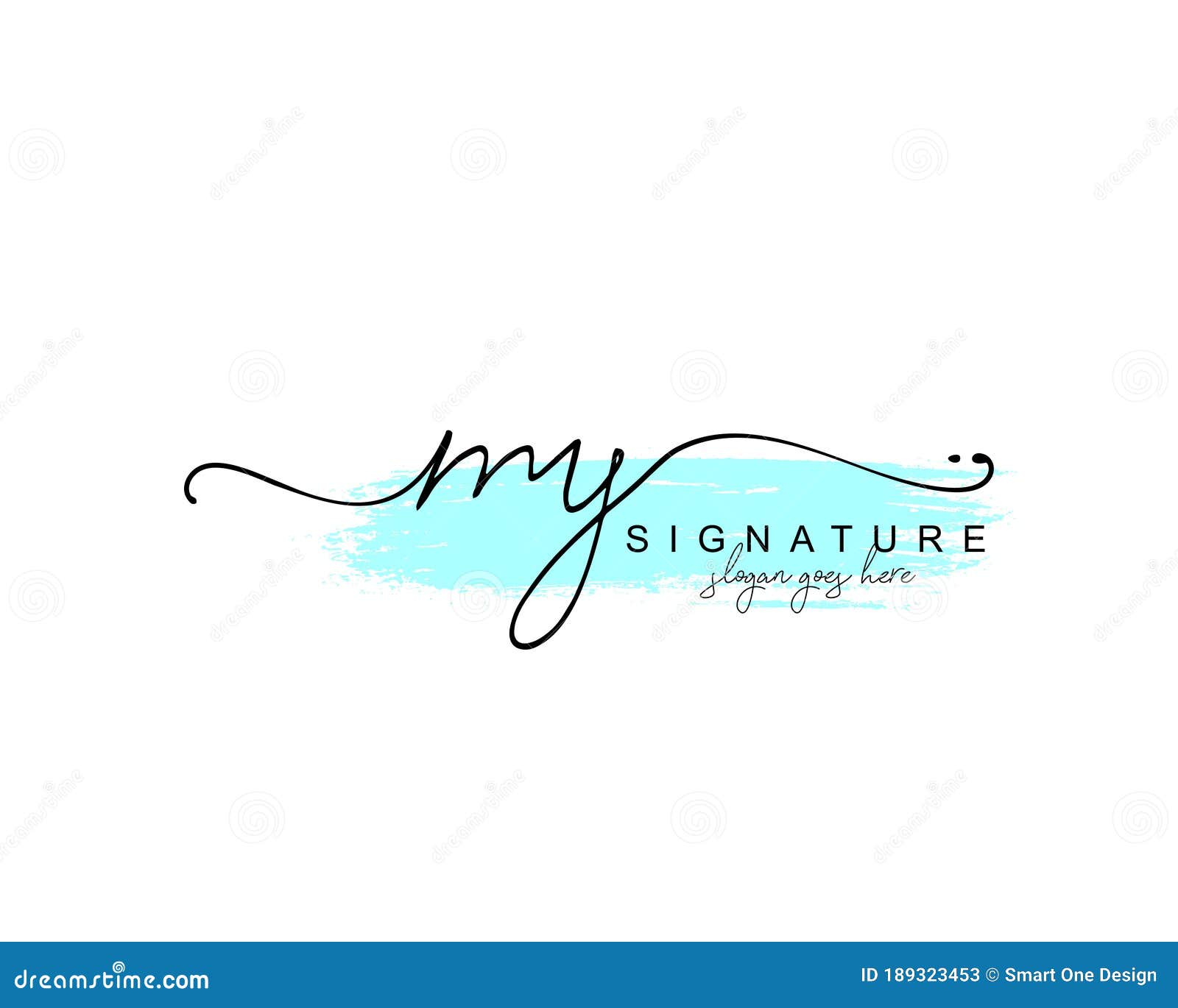 Initial MY Signature Logo Template Vector Stock Vector - Illustration ...