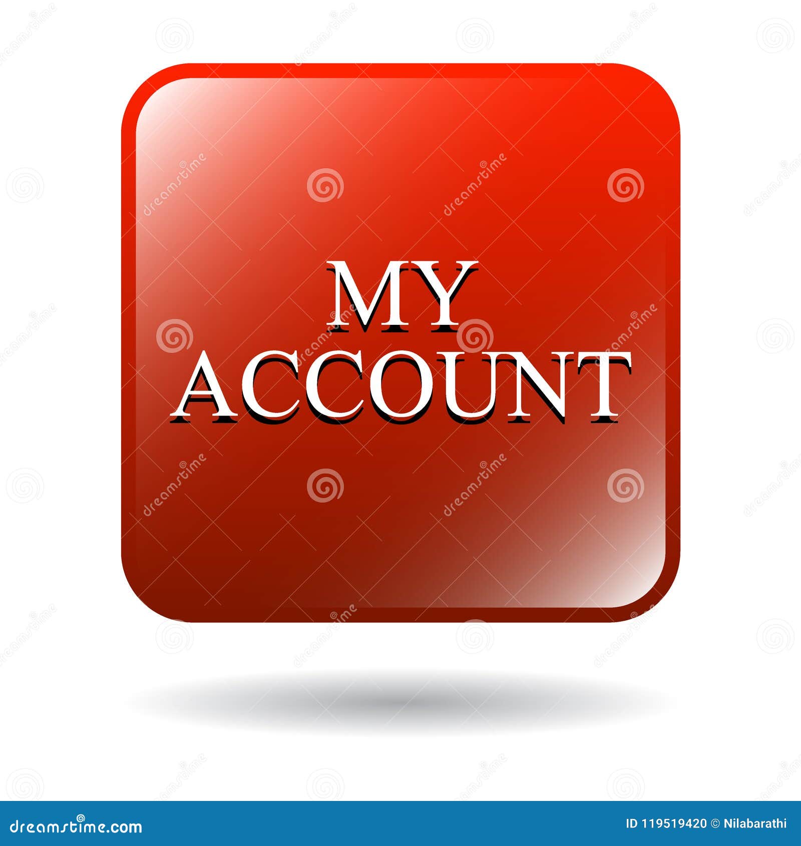 My account web button stock illustration. Illustration of help - 119519420