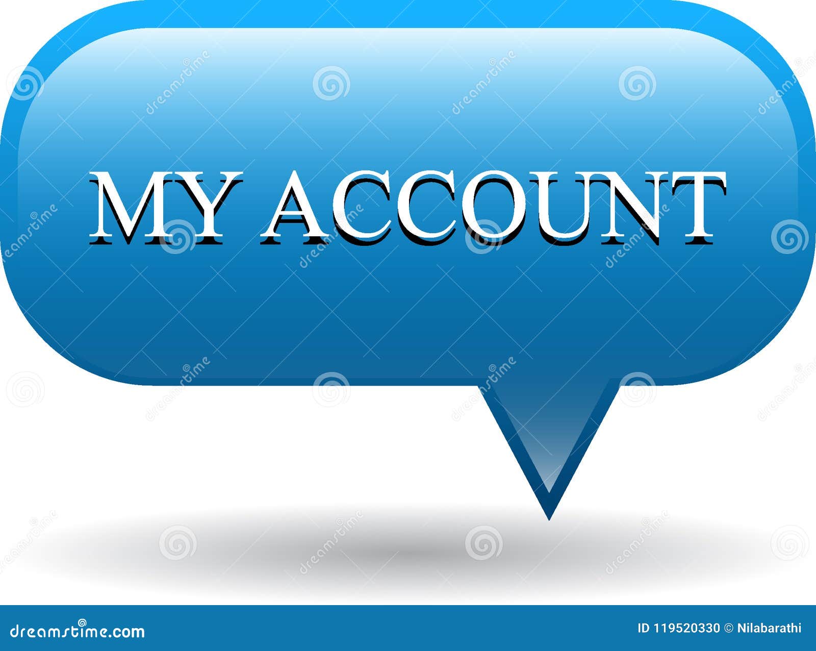 My account web button stock illustration. Illustration of internet ...