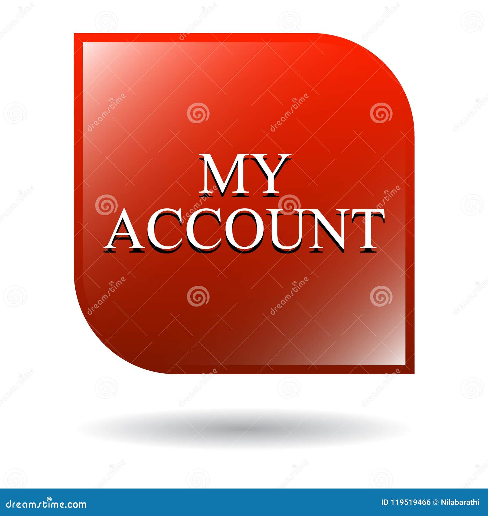 My account web button stock illustration. Illustration of enlarge ...