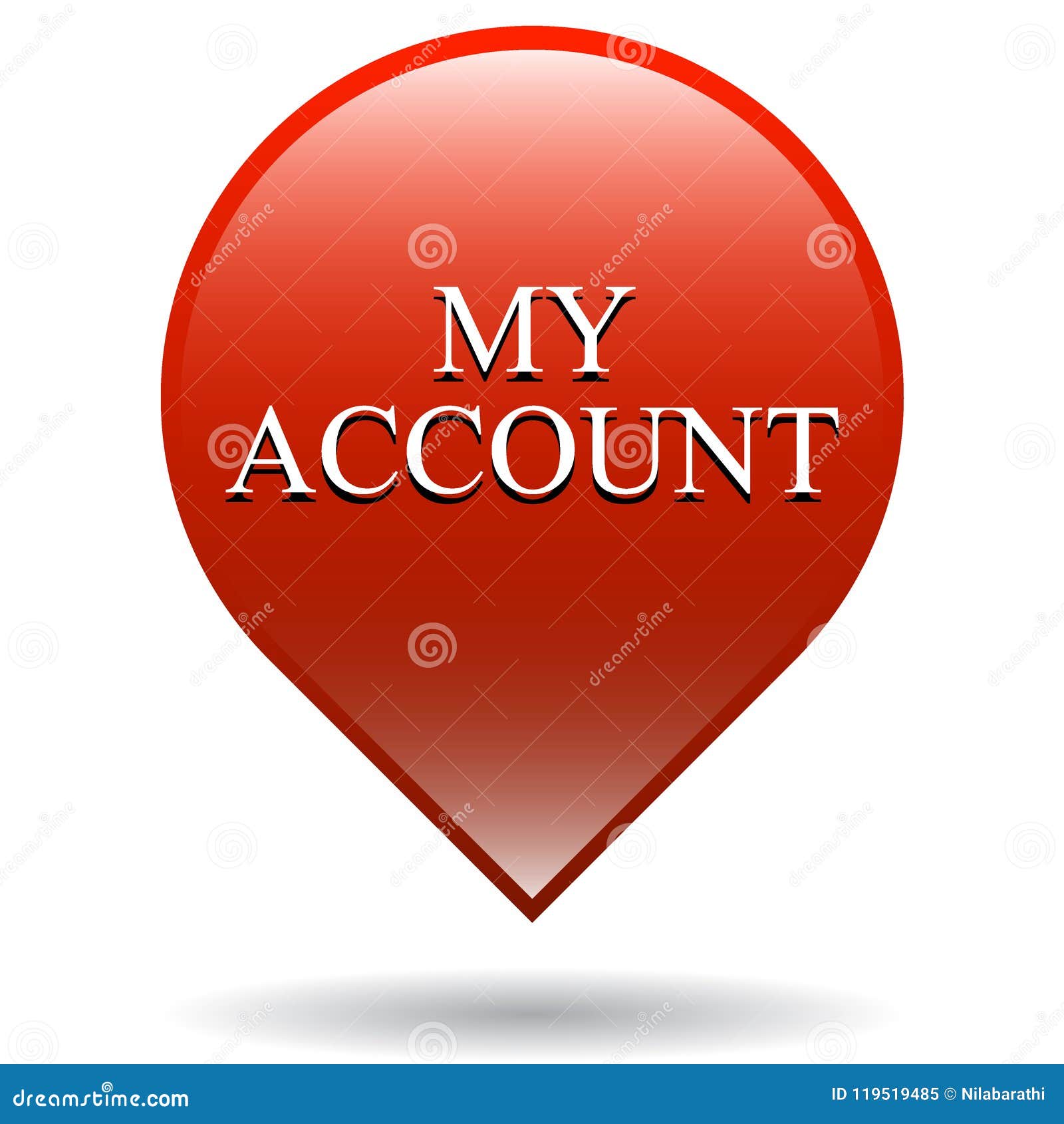 My account web button stock illustration. Illustration of administrator ...