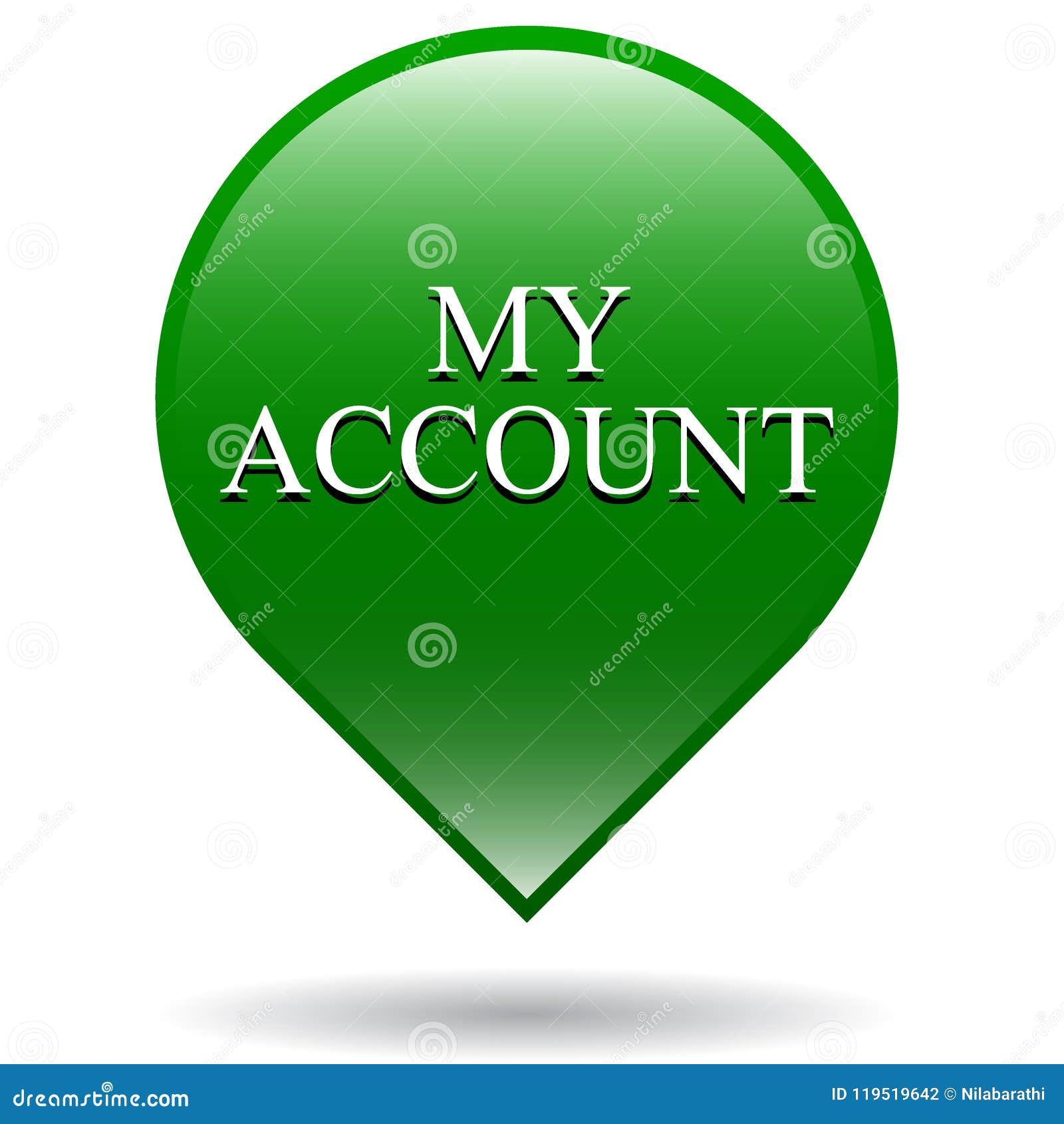 My account web button stock illustration. Illustration of details ...