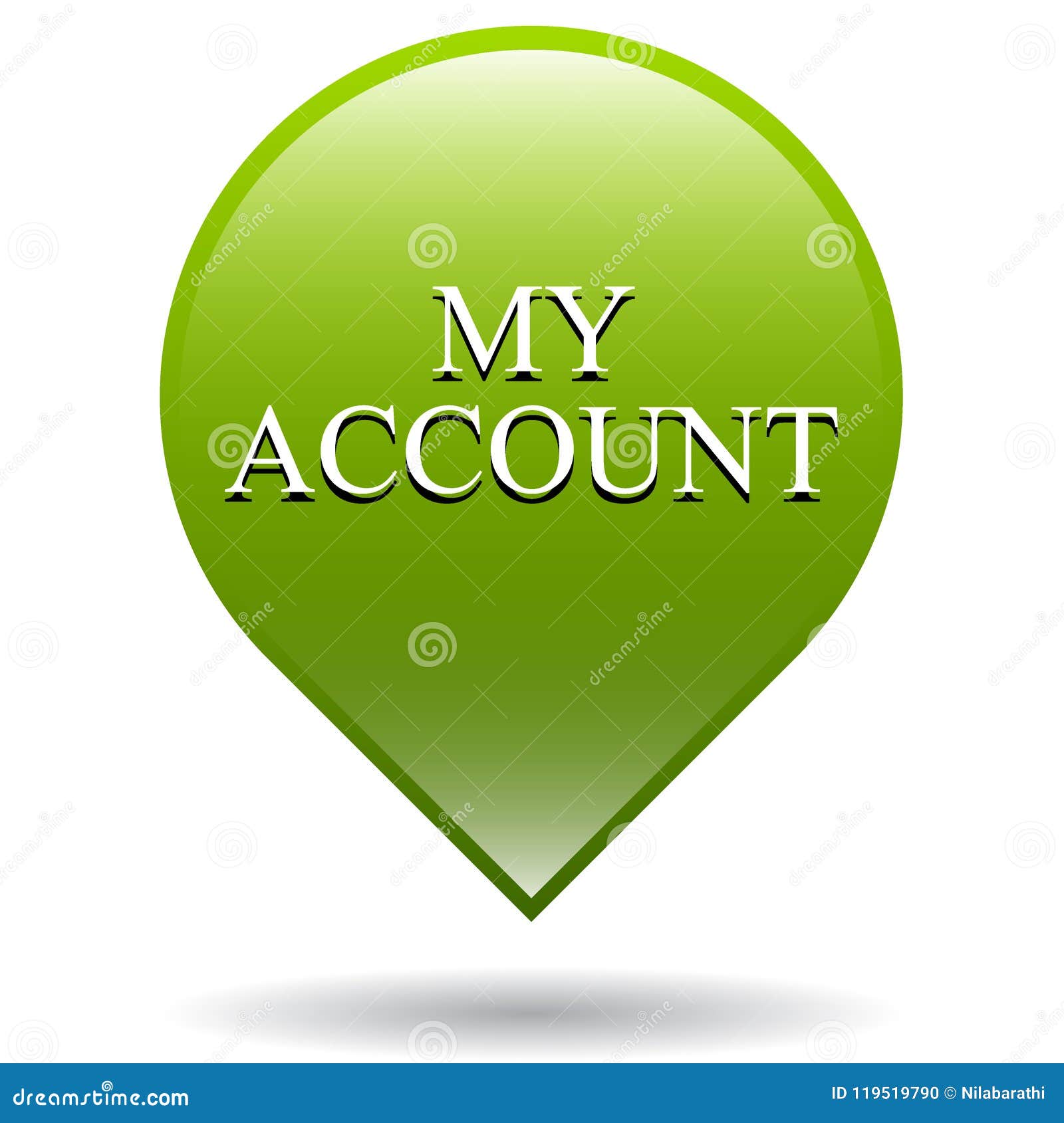 My account web button stock illustration. Illustration of internet ...