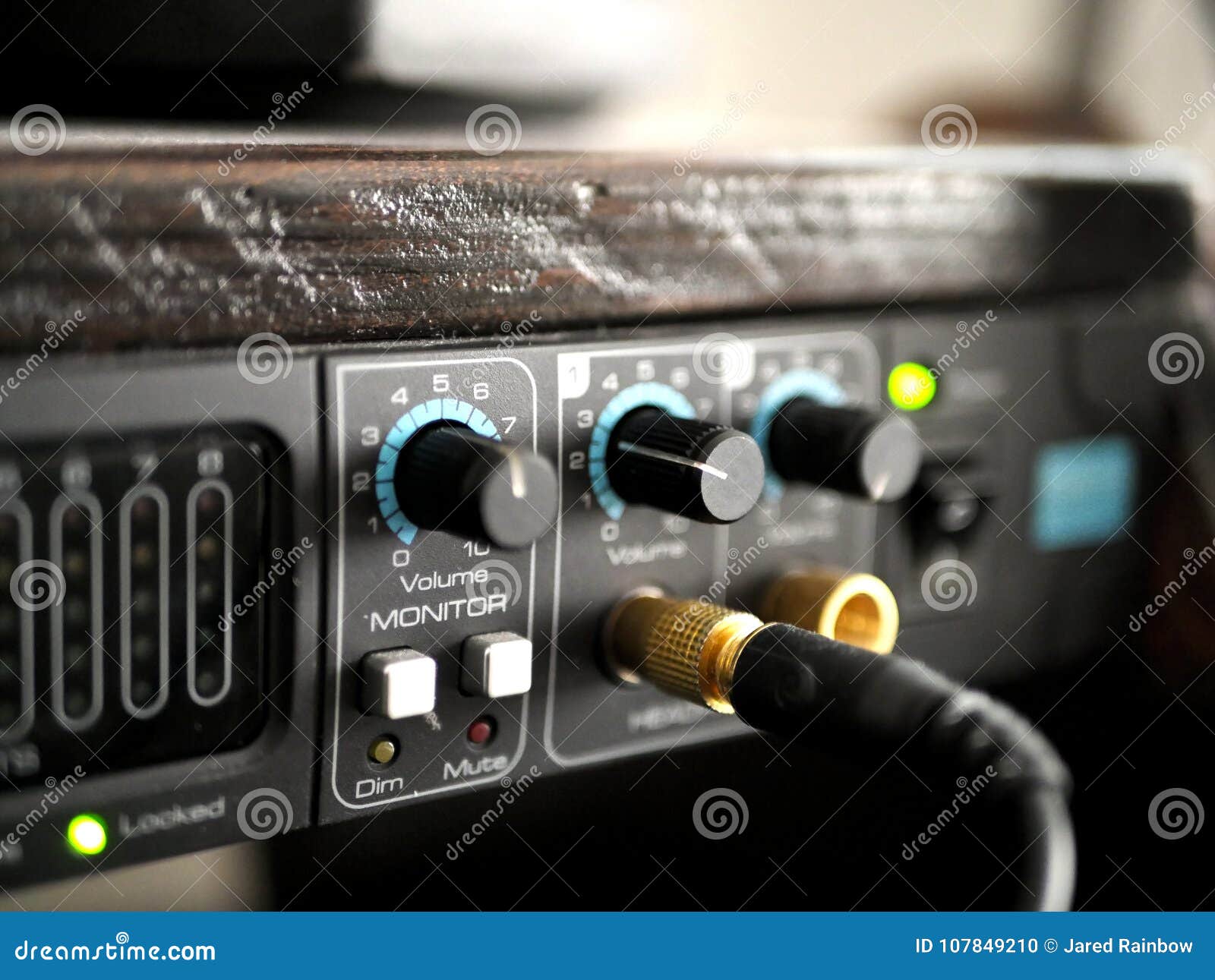 Audio Interface in Music Recording Studio Stock Photo - Image of ...