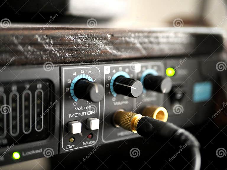 Audio Interface in Music Recording Studio Stock Photo - Image of ...