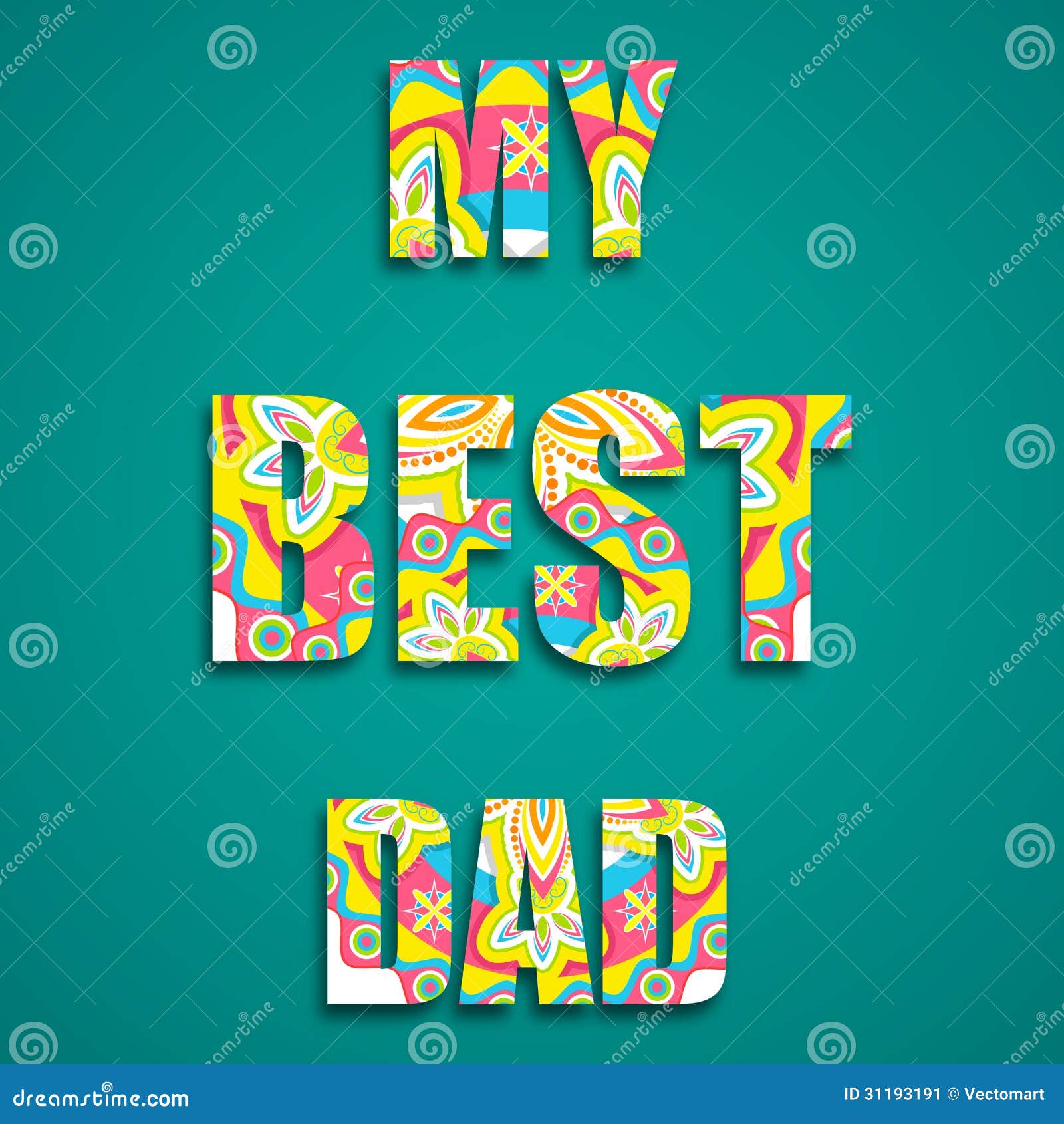My Best Dad stock illustration. Illustration of daddy - 31193191