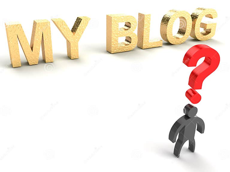 My blog stock illustration. Illustration of link, comment - 5284611