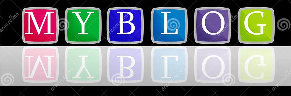 My Blog Logo stock illustration. Illustration of blogs - 9257492