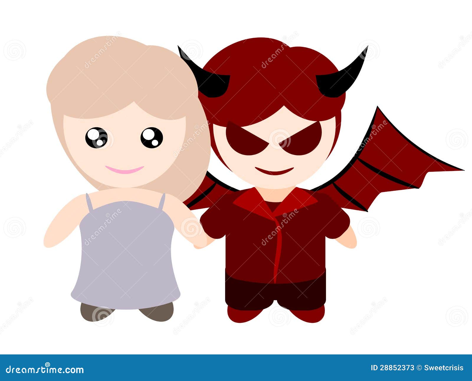 My boyfriend is devil stock vector. Illustration of love - 28852373