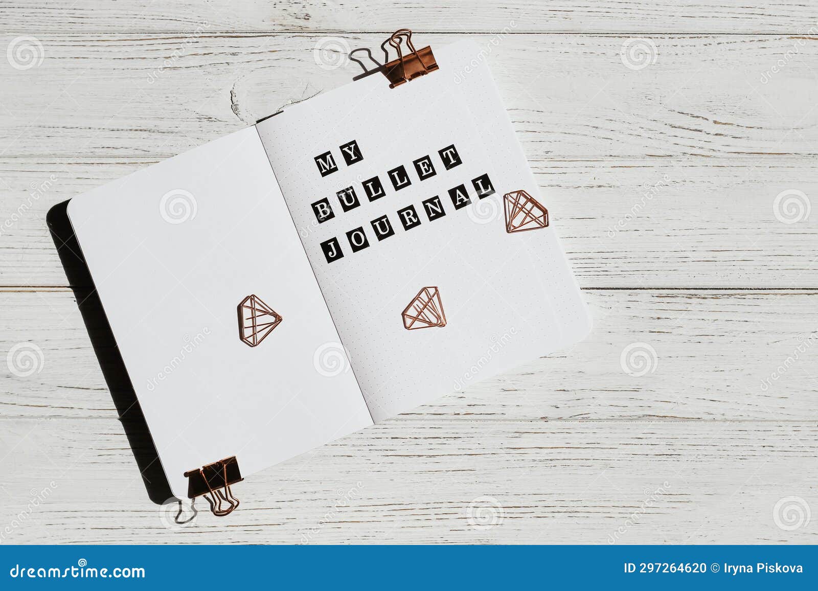 My Bullet Journal, a Diary for Recording Things Stock Photo - Image of ...