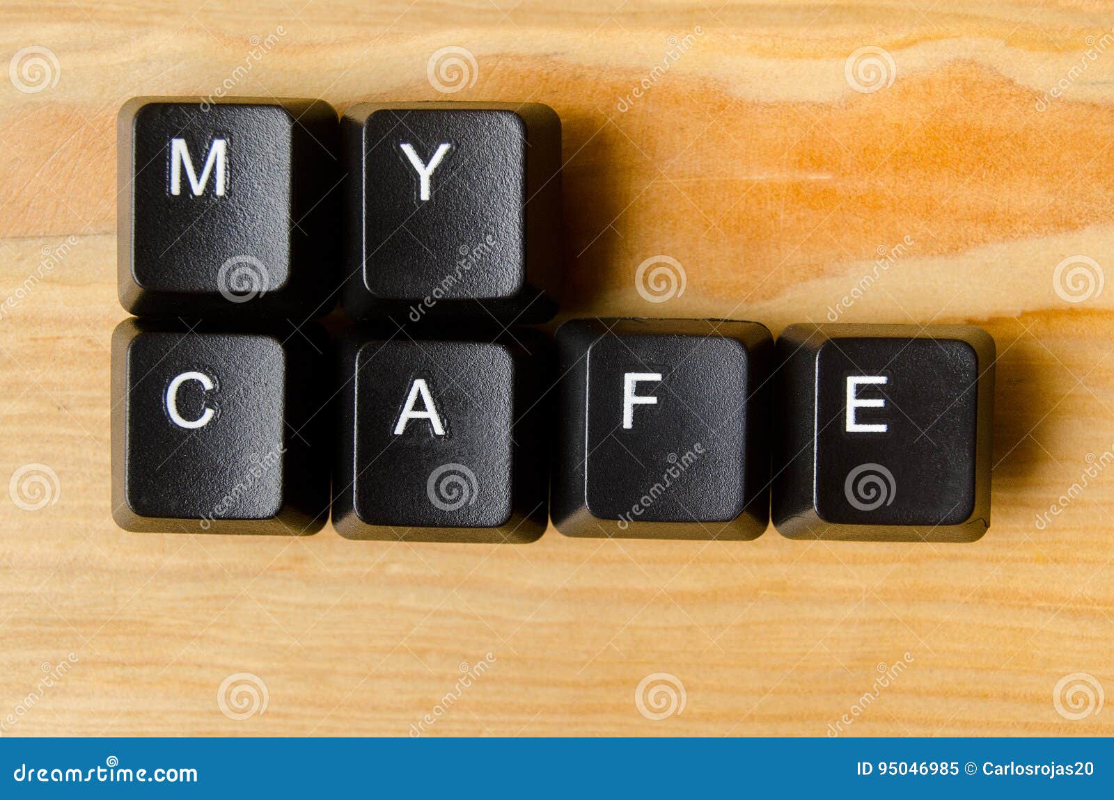 My cafe words stock image. Image of text, quote, wood - 95046985