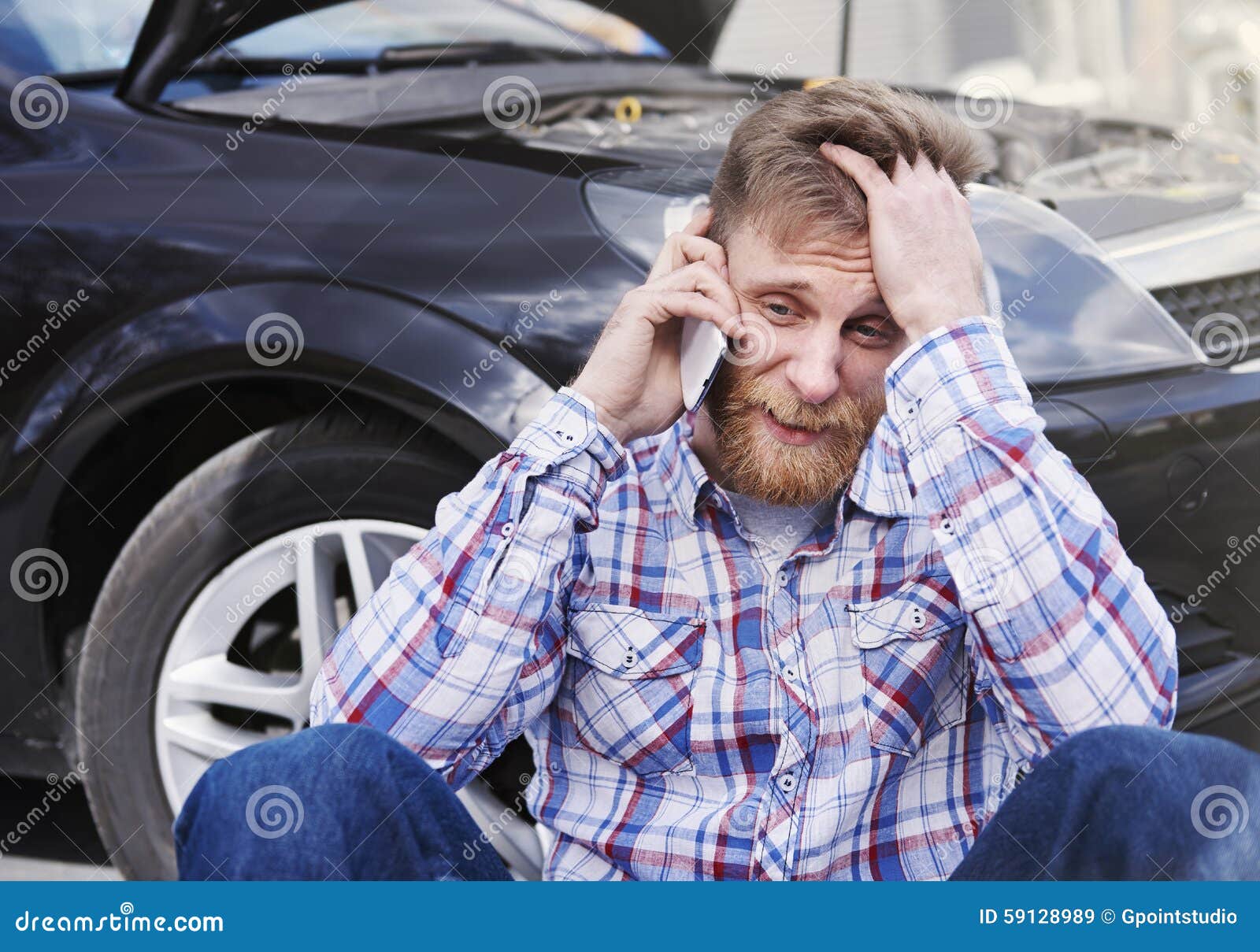 My car is broken stock image. Image of leaning, problems - 59128989